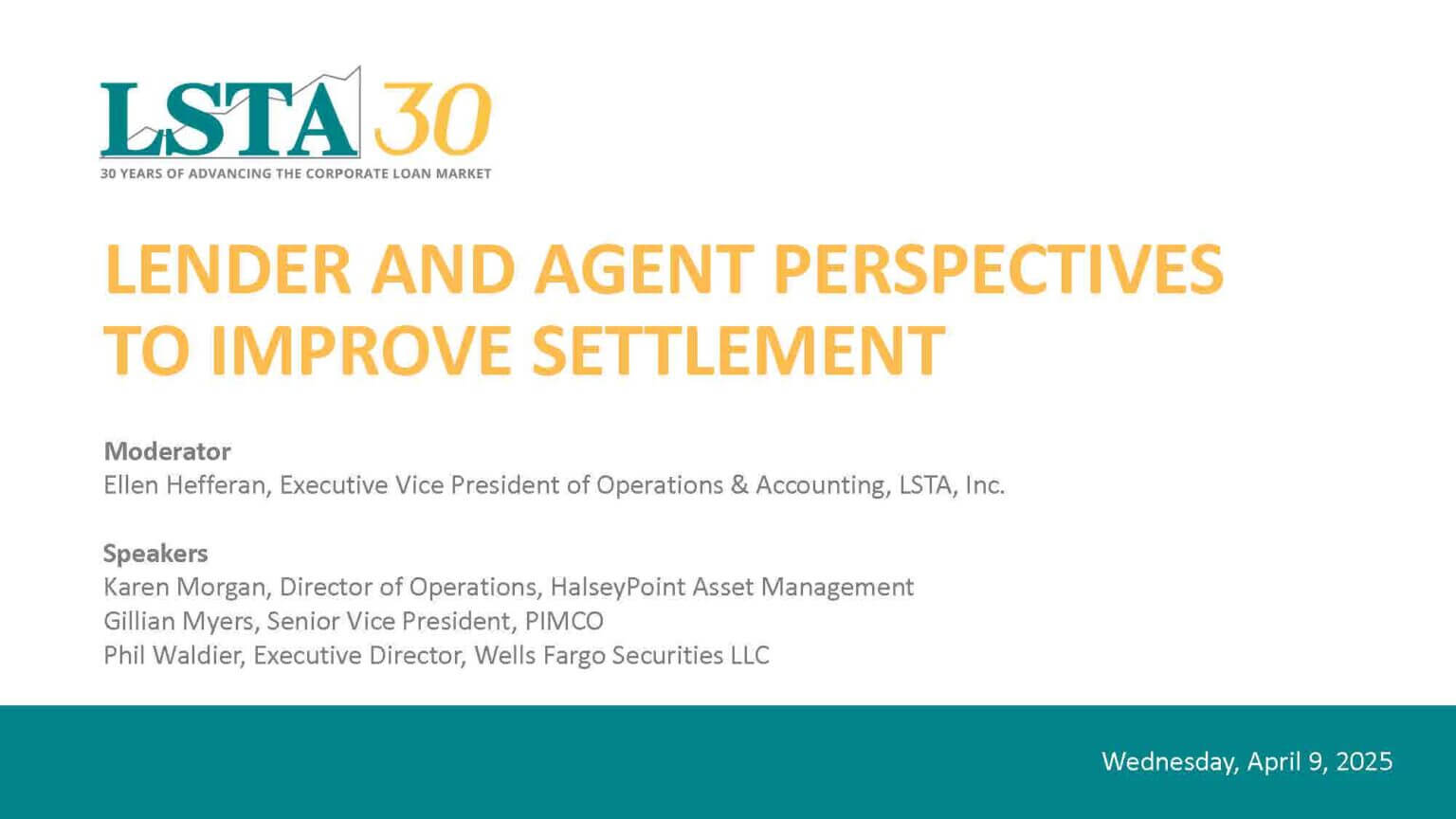 2025 Operations and Technology Conference - LSTA Events