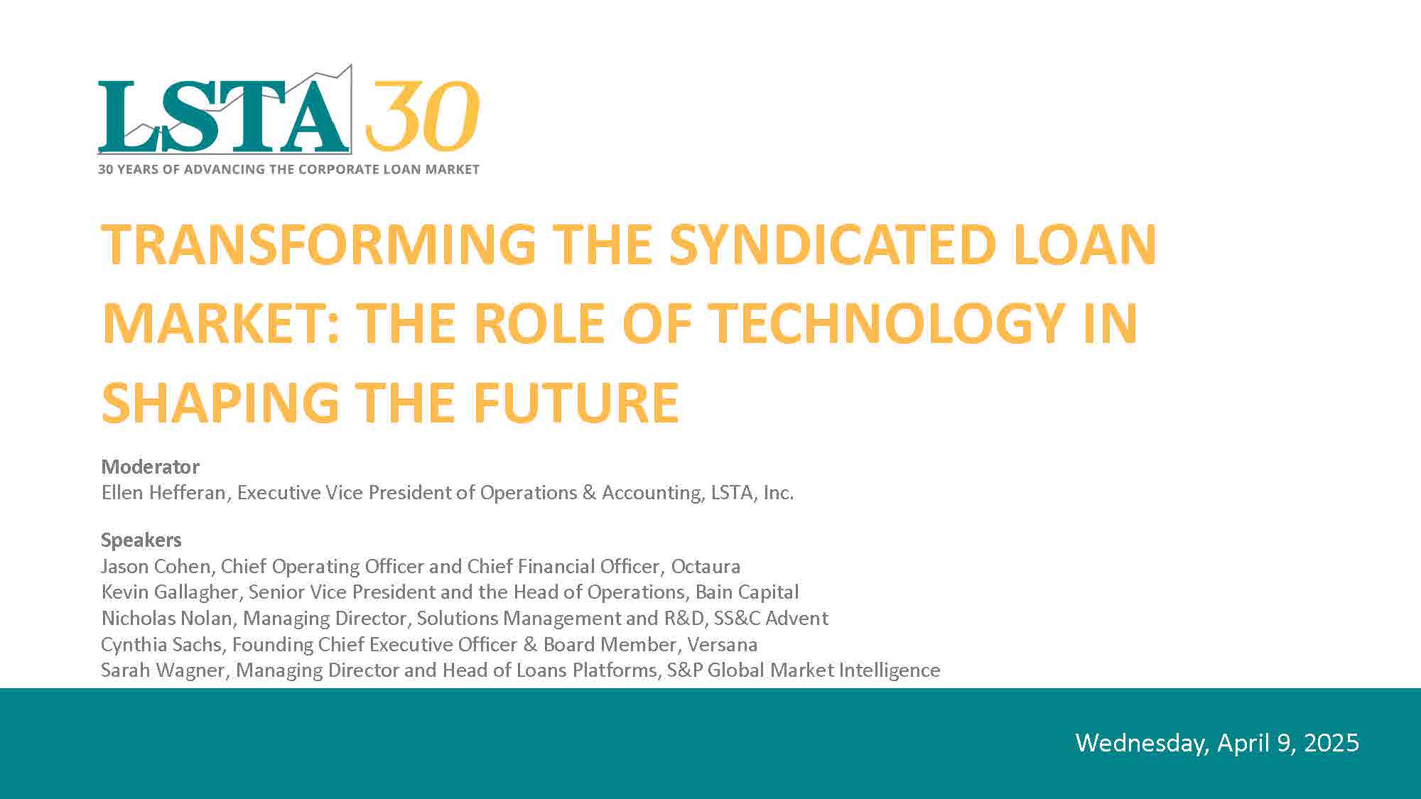 2025 Operations and Technology Conference - LSTA Events